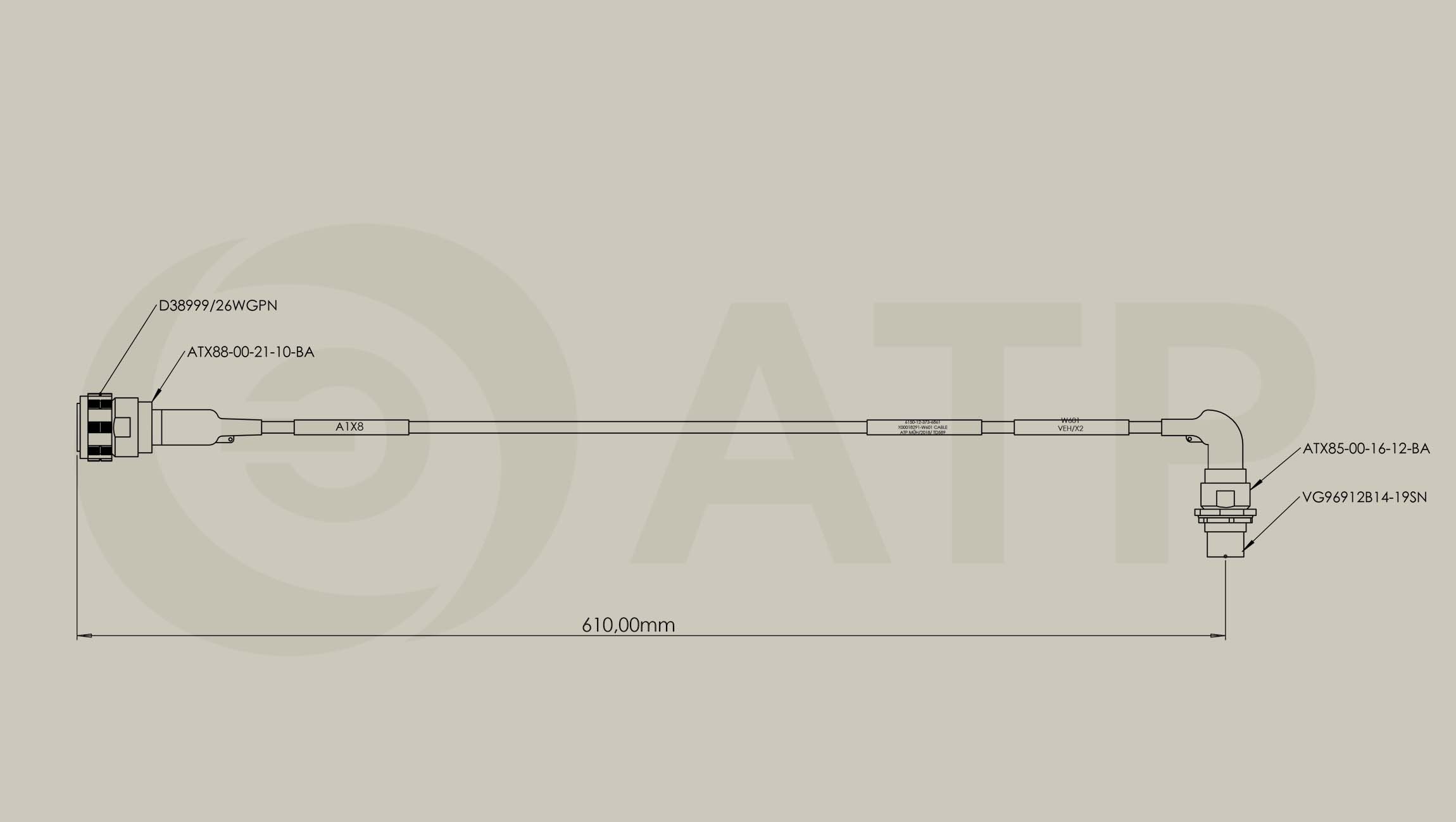 CABLE ASSEMBLY - ATP Savunma